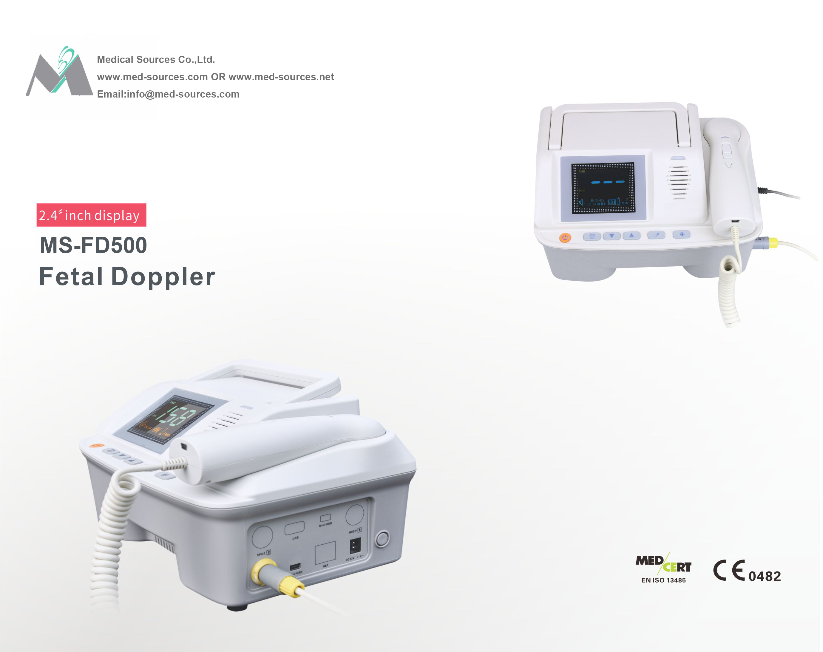 MS-FD500 Fetal Doppler - Buy Fetal Doppler, Fetal Ultrasound Doppler ...